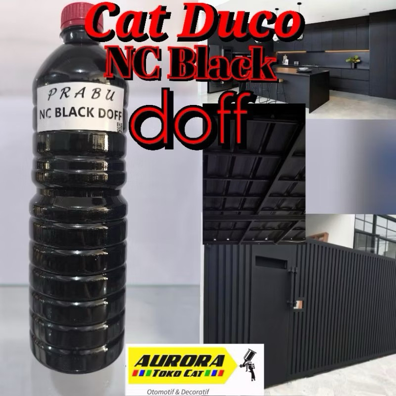Jual MURAH MERIAH Cat Duco / NC Hitam Doff Black Dop Literan Cat JEPANG ...