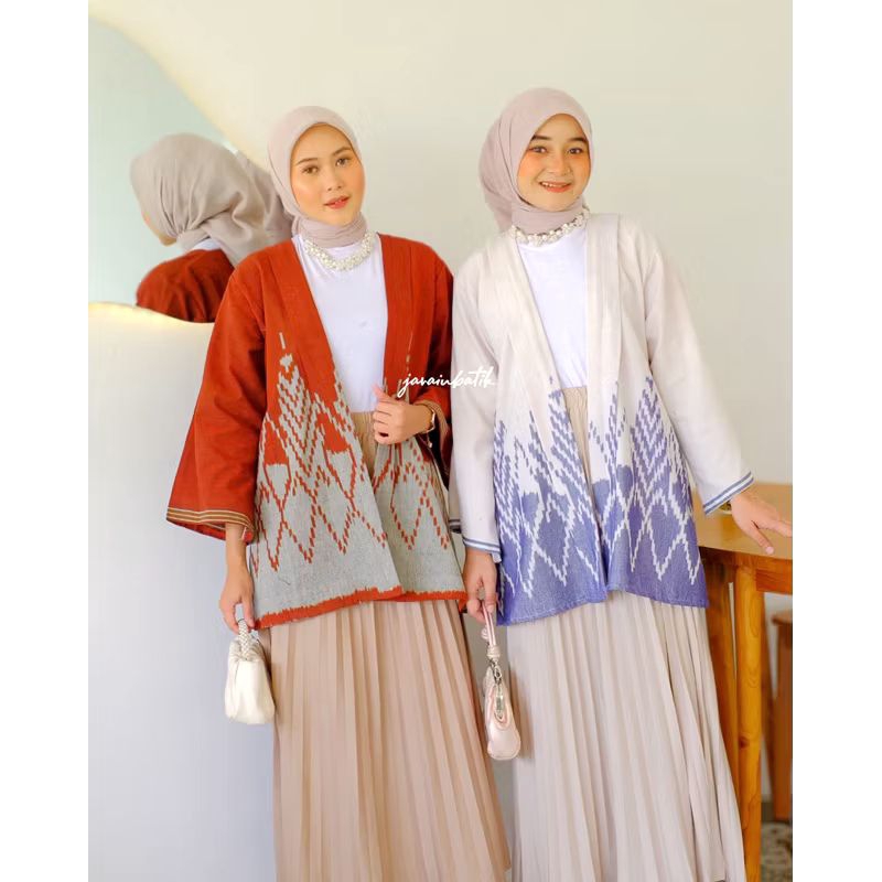 Jual Blazer Tenun Desinta Batik TenunBlazer Wanita Korea Style Baju ...