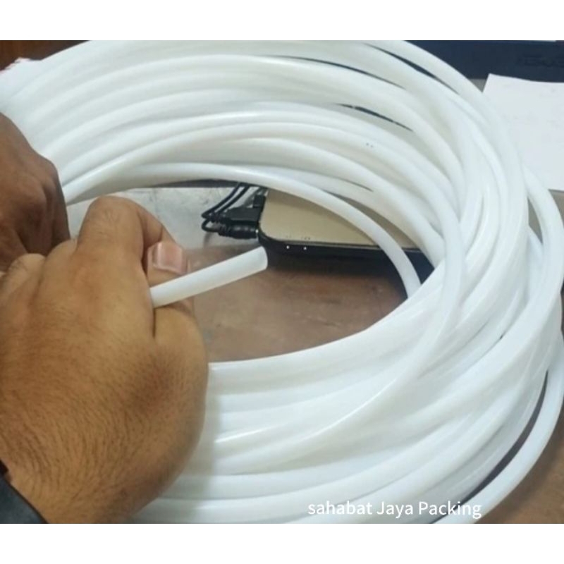 Jual selang teflon 6mm x 8mm x 100mtr ( selang teflon ptfe tube ) | Shopee Indonesia