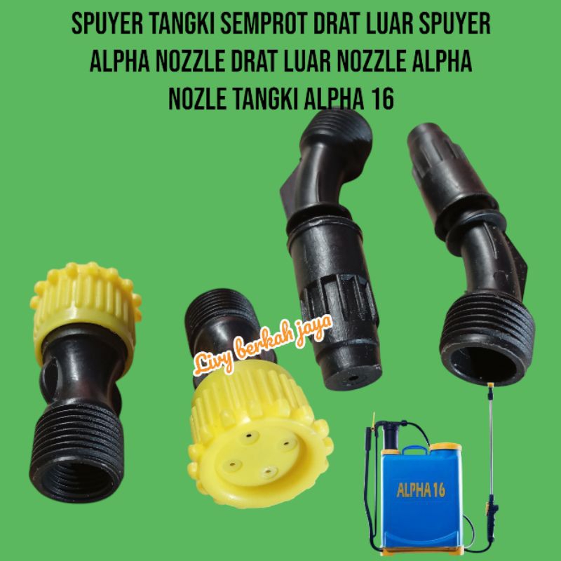 Jual (DRAT LUAR) Spuyer Tangki Semprot Drat Luar / Spuyer Teng Alpha ...