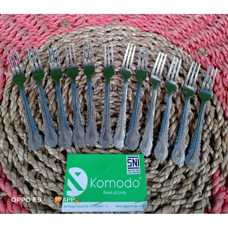 Jual *Garpu mini/garpu kue/garpu pempek merk komodo | Shopee Indonesia