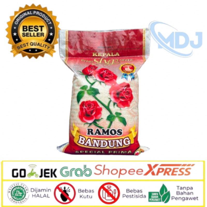 Jual BERAS CAP RAMOS BANDUNG-5LITER,10LITER,5KG,10KG & 20KG | Shopee ...