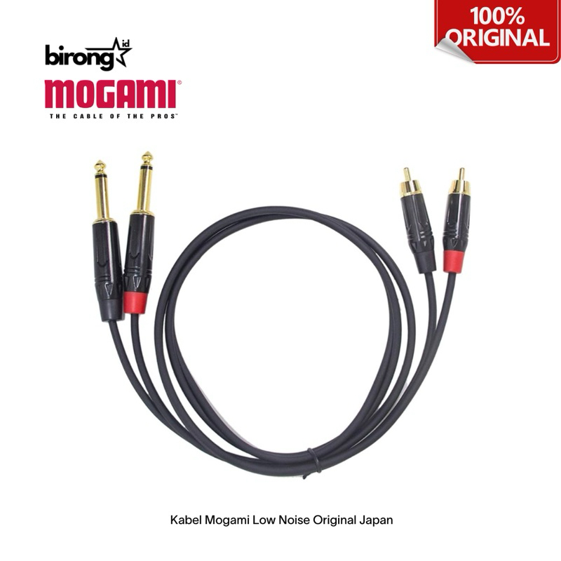 Jual Double RCA to Akai 6.35 TS Kabel MOGAMI Original Jepang Low Noise ...