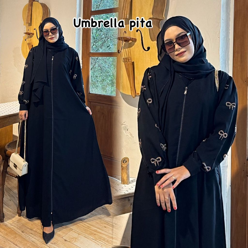 Jual Abaya Hitam Turkey Gamis Maxi Dress Arab Saudi Turki Dubai Pita ...