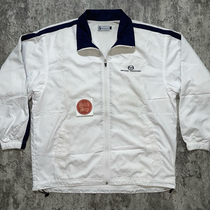Jual Jacket / Jaket Training Sergio Tacchini Vintage White | Shopee ...