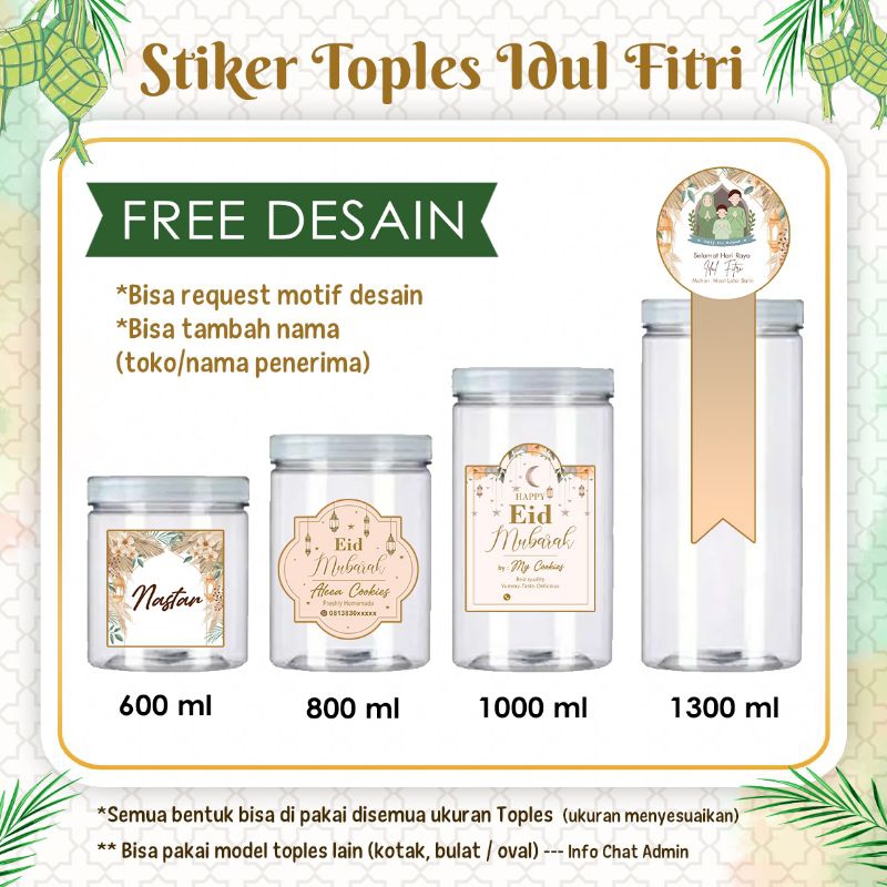 Jual STIKER IDUL FITRI / LABEL TOPLES PARCEL HAMPERS IDUL FITRI LEBARAN | Shopee Indonesia