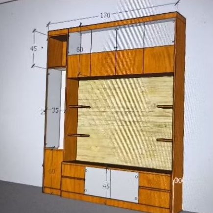 Jual meja almari backdrop wpc tv murah berkwalitas | Shopee Indonesia