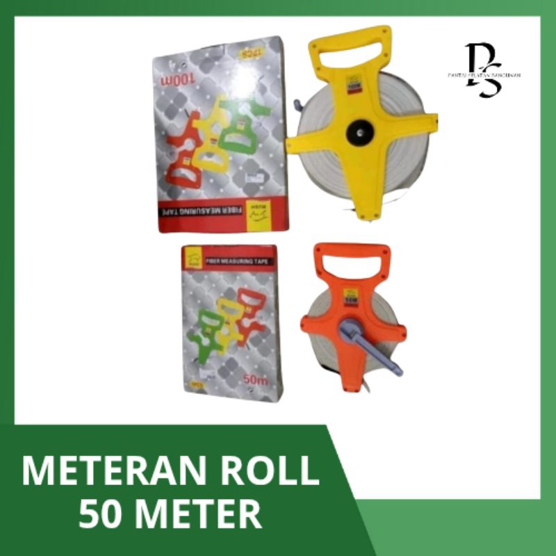 Jual Meteran Rol / Meteran Fiber PVC 50 Meter | Shopee Indonesia