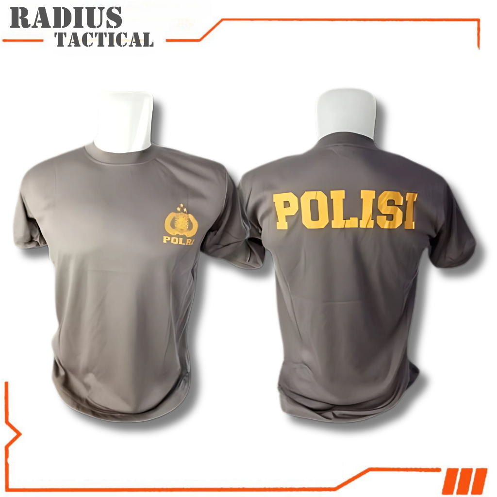 Jual Baju Kaos Dalam PDL Polisi / Kaos Dalam Polri / Kaos Polisi coklat ...