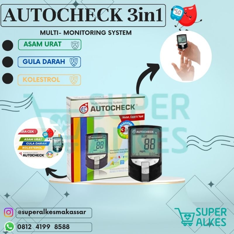 Jual ALAT GCU AUTOCHEK / ALAT PEMERIKSAAN CEK LENGKAP | Shopee Indonesia