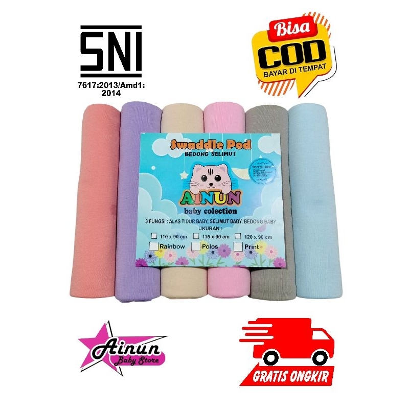 Jual WARNA MIX BARU ISI 6PCS BEDONG BAYI PERNEL BAYI SELIMUT BAYI BAHAN ...