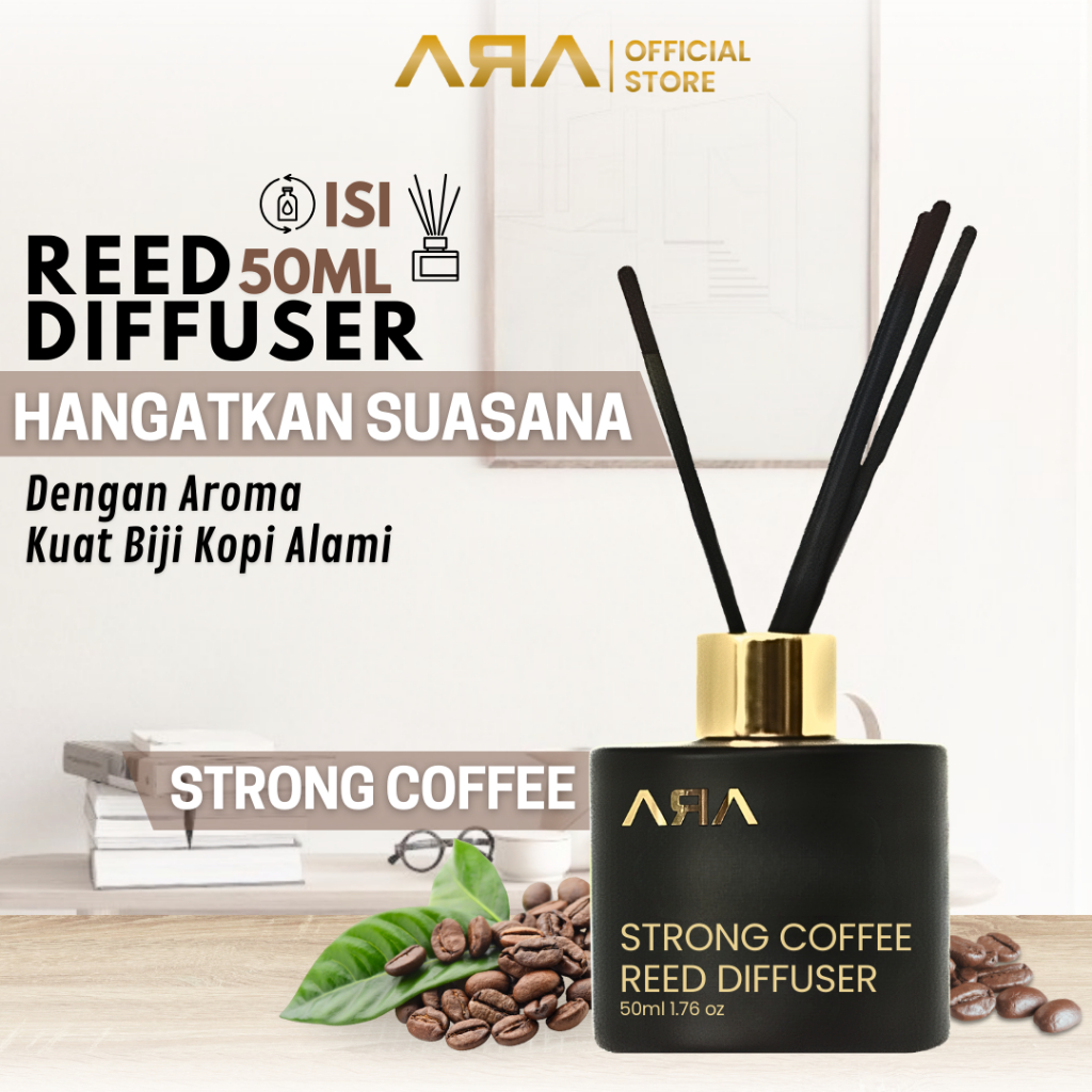 Jual Rumah Wangi ARA Reed Diffuser STRONG COFFEE Pengharum Ruangan ...