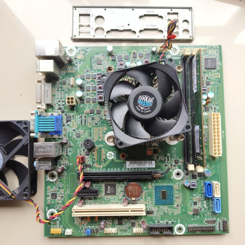 Jual MOBO HP H110 + CORE I3 6100 3.7GHZ + RAM 4GB DDR4 + FAN LGA 1151 ...