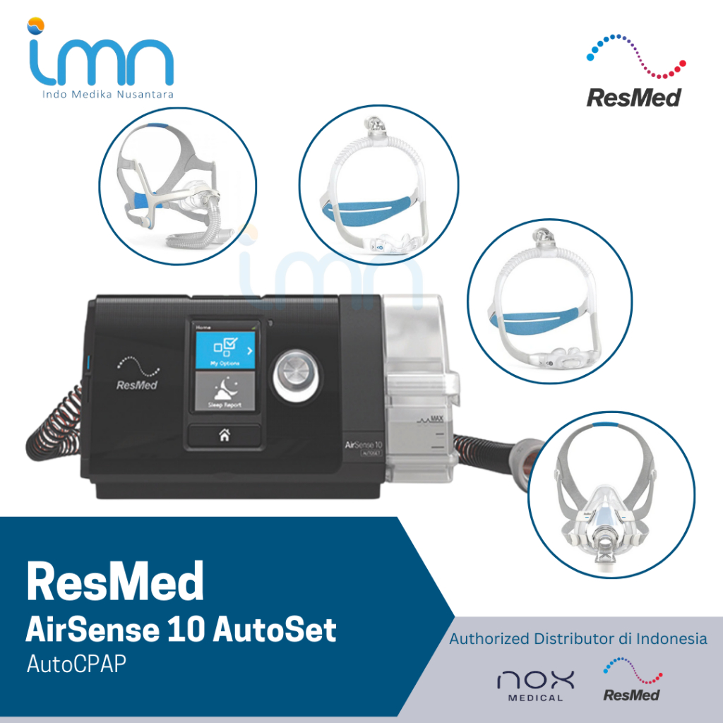 Jual ResMed AirSense 10 Auto CPAP Terapi Sleep Apnea - DISTRIBUTOR ...