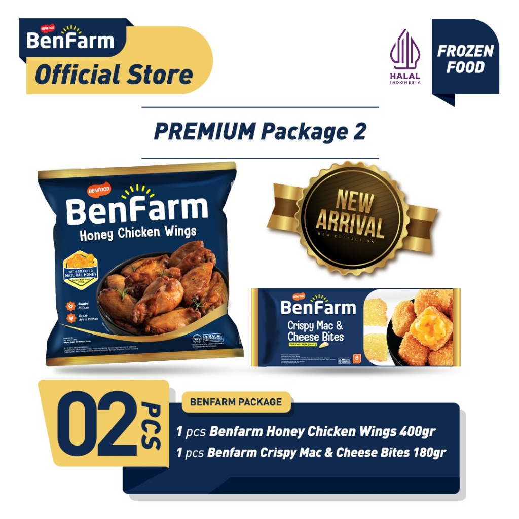 Jual Benfarm Honey Chicken Wings & Mac and Cheese Package | Shopee ...