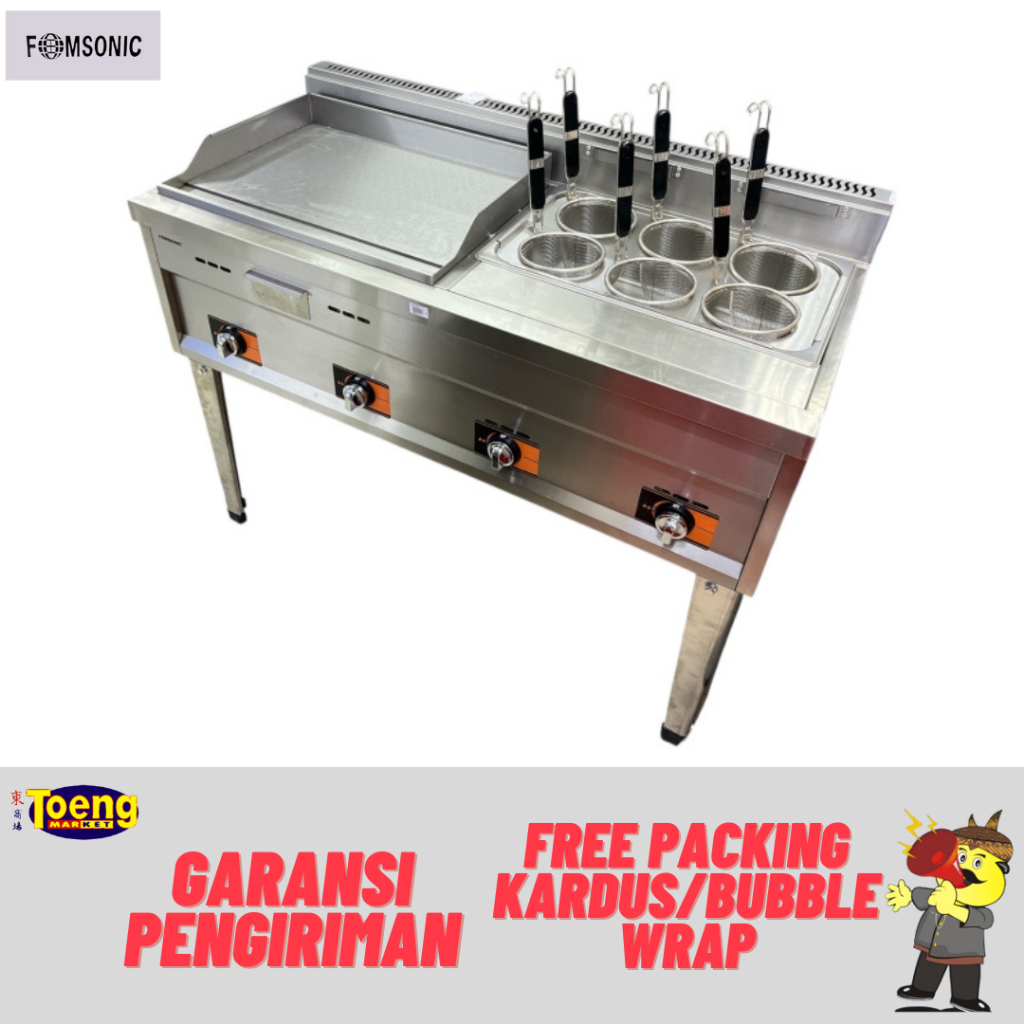 Jual Kompor Usaha - Kompor Burger/Mie Pedas - GAS GRIDDLE+NOODLE COOKER ...