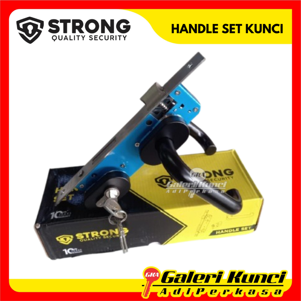 Jual Handle kunci Strong SST AL 64030 BK gagang kunci pisah pintu ...