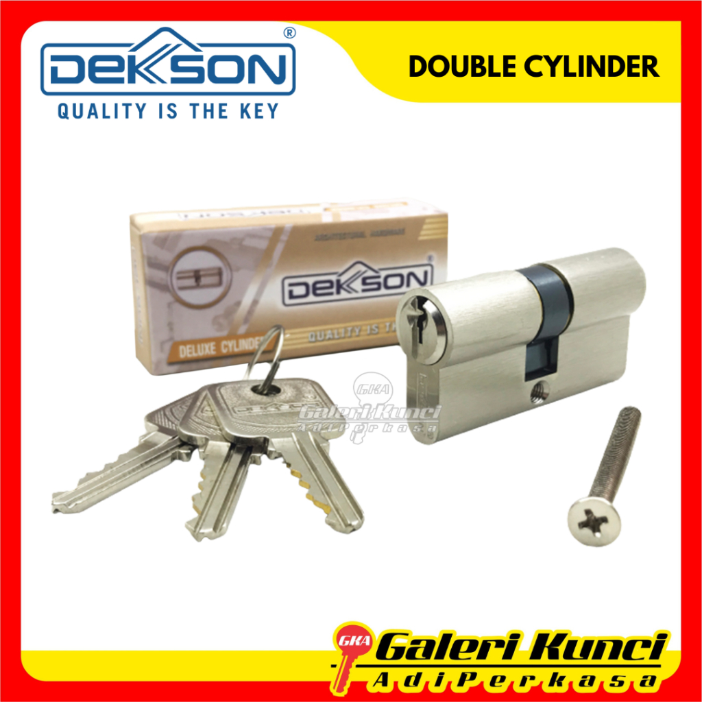 Jual Silinder Kunci Dekson Dekkson CYL DC DL 65MM SN Double Cylinder Pintu Alumunium | Shopee ...
