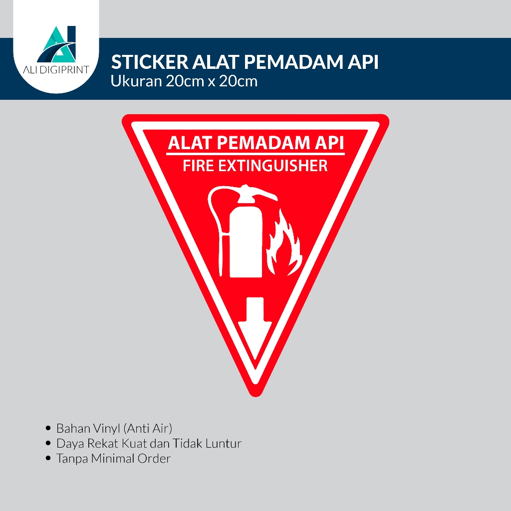 Jual Sticker Apar / Stiker Alat Pemadam / Rambu Kebakaran / segitiga ...