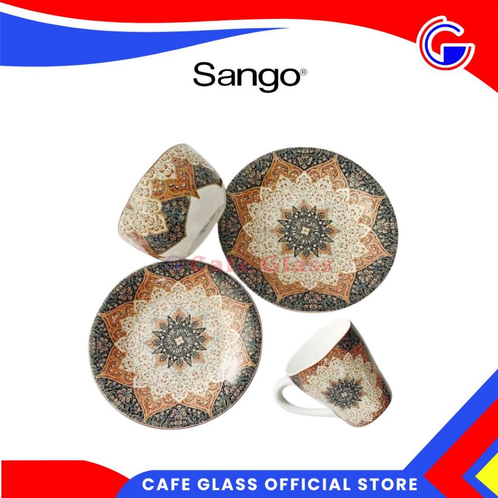 Jual DINNER SET SANGO | PIRING SET KERAMIK | MANGKOK SET KERAMIK | SET ...