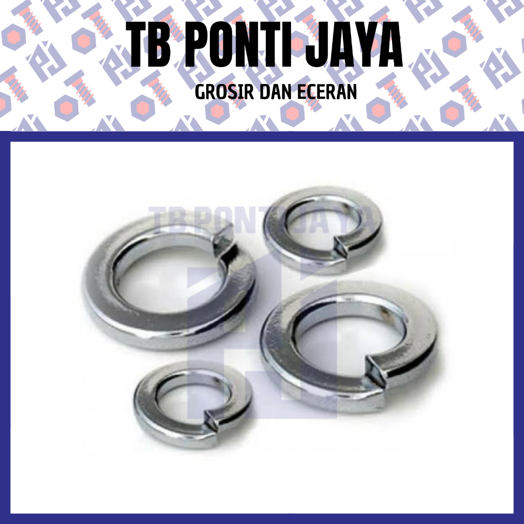 Jual Ring Per Ver Veer Stainless 304 Washer SUS304 M4 M5 M6 M8 M10 M12 ...