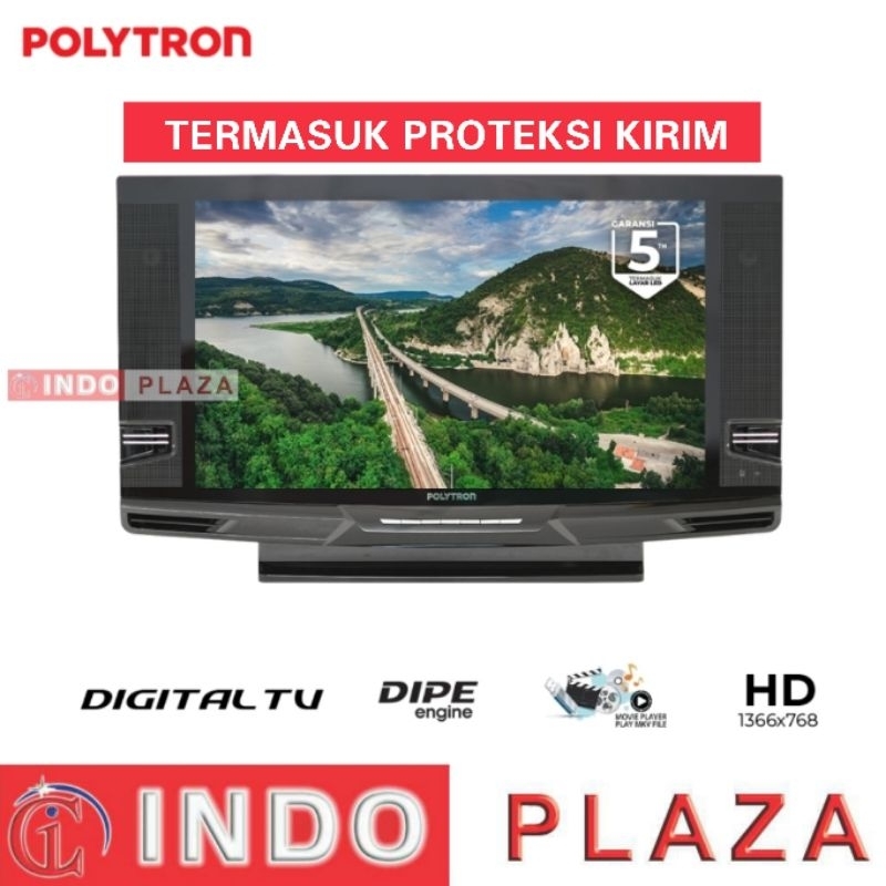 Jual TV TABUNG 24 INCH DIGITAL DVB T2 POLYTRON PLD-24V123 / V223 ...