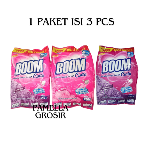 Jual BOOM CINTA DETERGENT 225G BELI 2 BONUS 1 (3pcs) | Shopee Indonesia