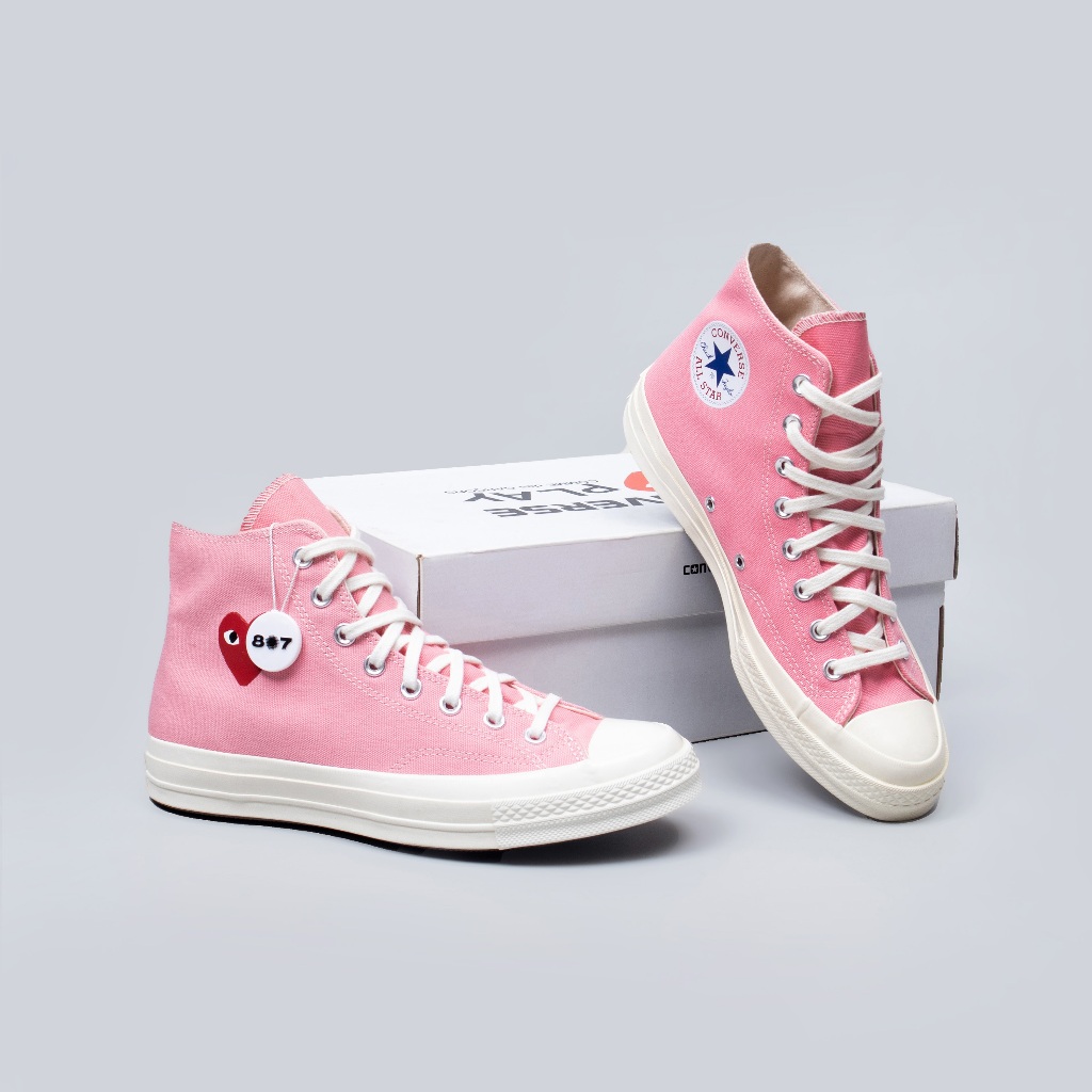 Jual Converse CDG Play High Bright Pink | Shopee Indonesia