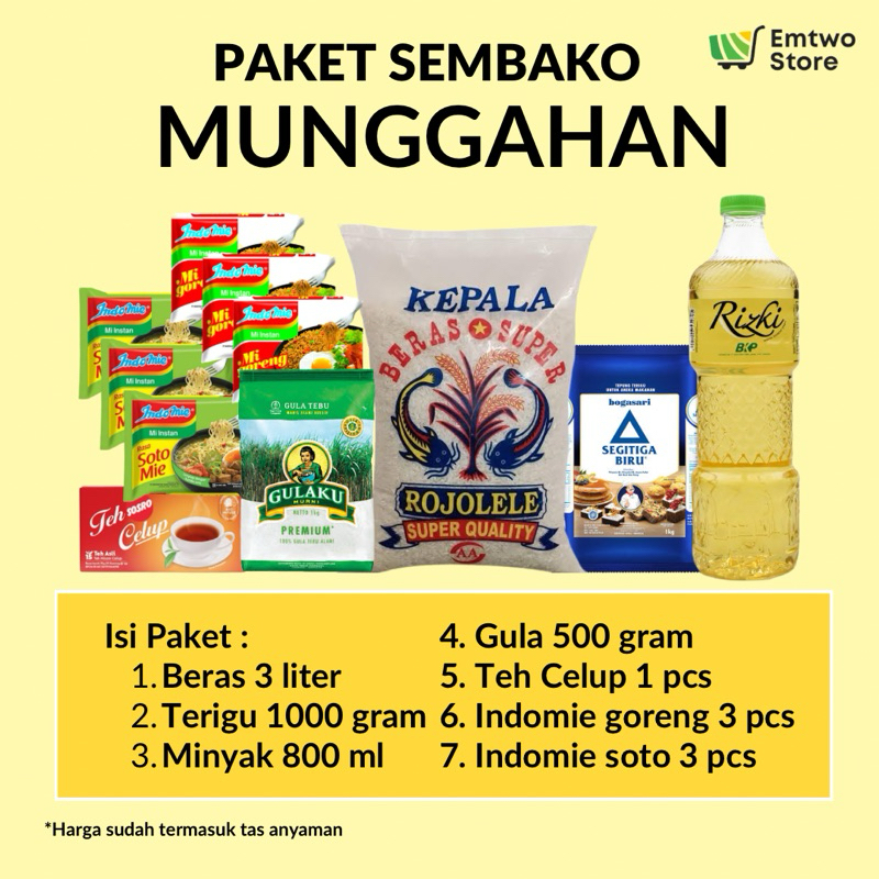 Jual Paket Sembako Munggahan - Tas Anyam | Shopee Indonesia