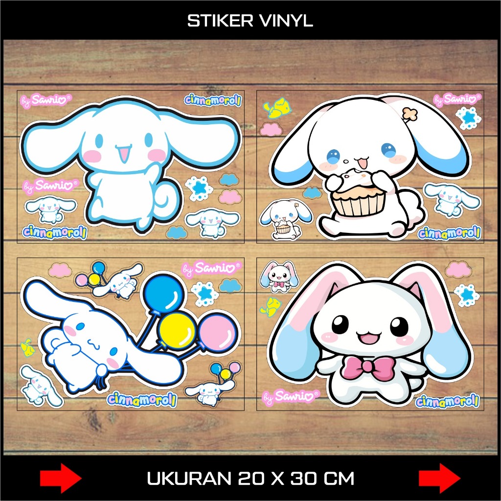 Jual Stiker Cinnamoroll Sanrio Sticker Cinamon Roll UKURAN BESAR ...