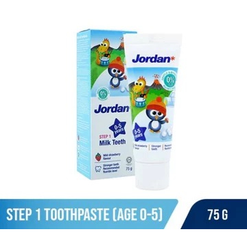 Jual JORDAN TOOTHPASTE STEP 1 0-5 years STRAWBERRY 75GR | BPOM PASTA ...