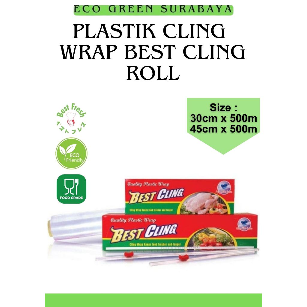 Jual Plastik Wrapping Cling | PLASTIC WRAP UKURAN 30 Cm X 500 M ...