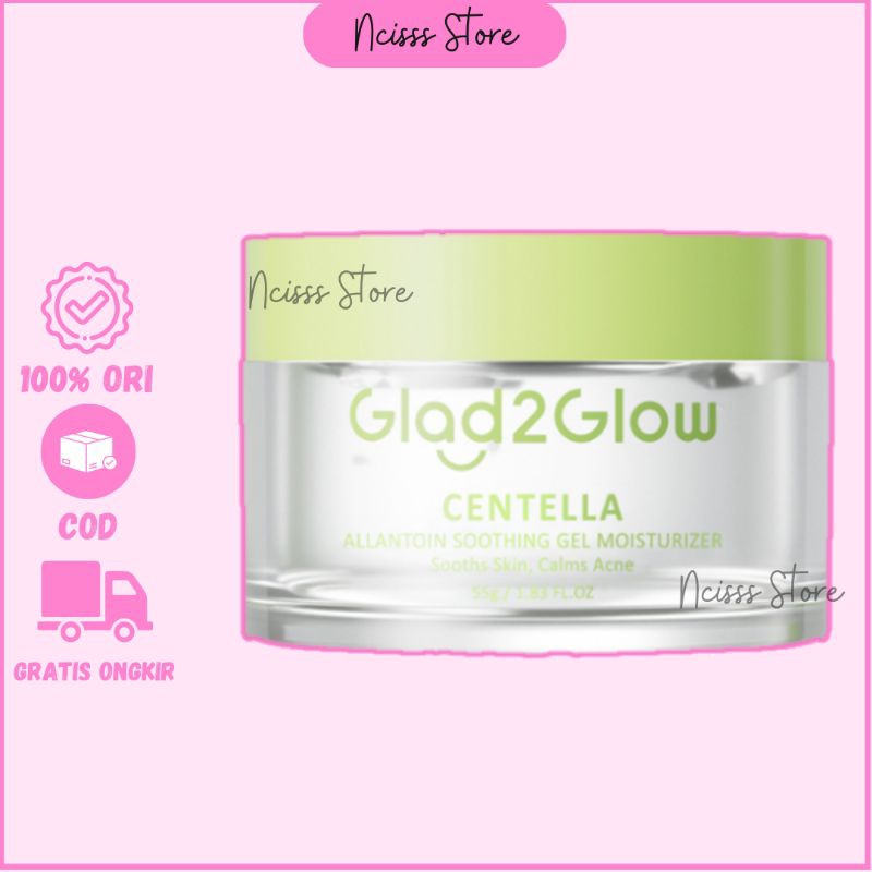 Jual Glad2Glow G2G Centella Allantoin Soothing Gel Moisturizer 30gr ...