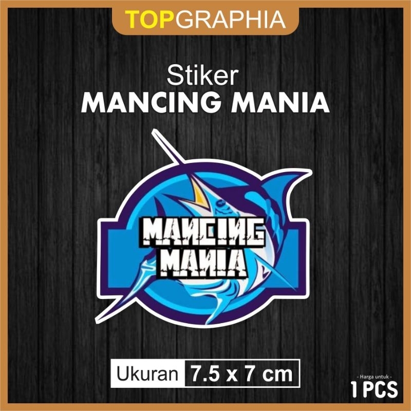 Jual Stiker MANCING MANIA / Stiker Hobi Mancing Waterproof | Shopee ...