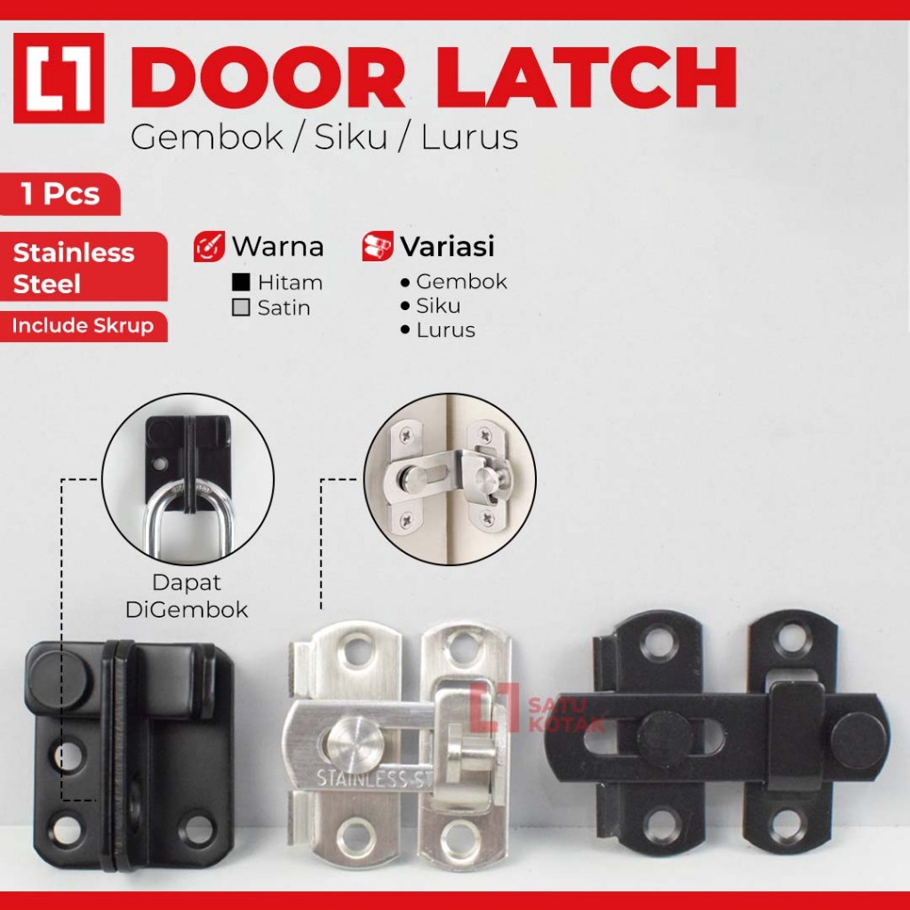 Jual TROY Grendel Slot Pintu Sliding Geser Kait Cantol / Gembok ...