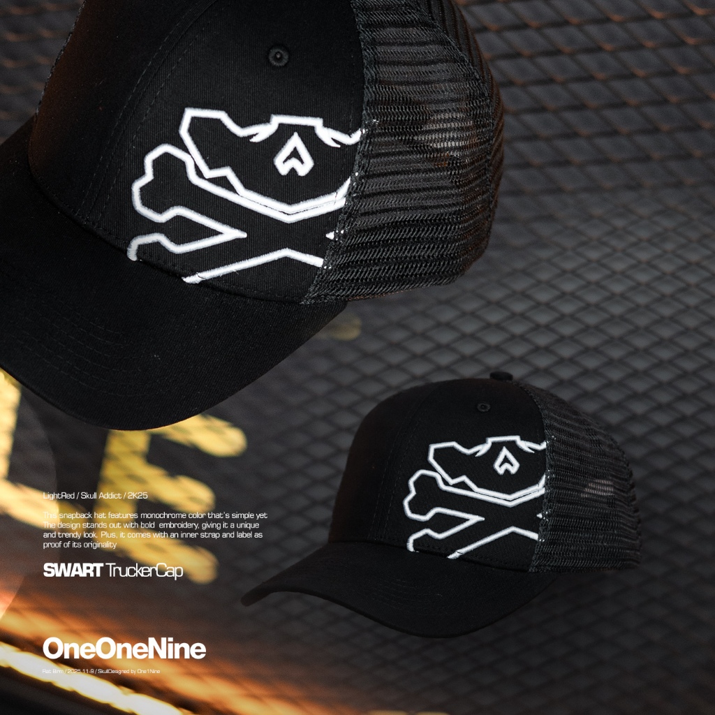 Jual Oneonenine Ksr Topi Trucker Swart Series - Topi Baseball Jaring ...