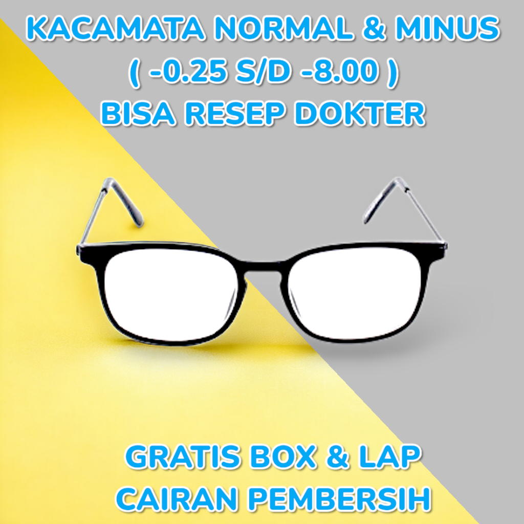 Jual Kacamata Minus Anti Radiasi Premium Frame Ringan Model Korean ...