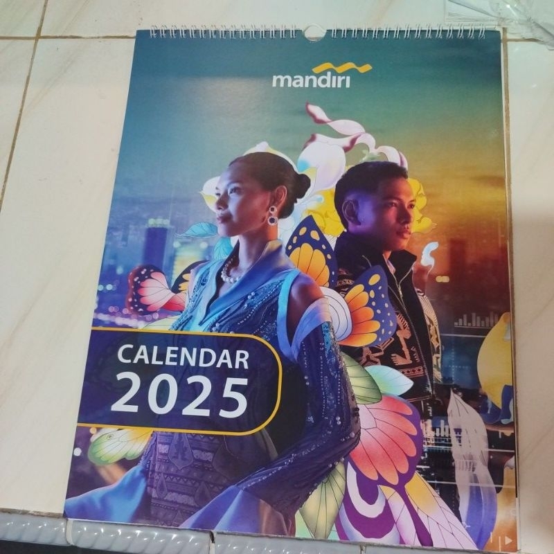 Jual Kalender bulanan 2025 Bank Mandiri / Kalender Gantung / Kalender ...