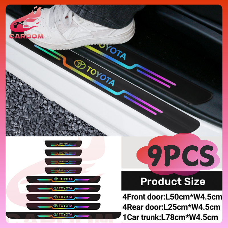 Jual CAROOM 9PCS Stiker Pelindung Sill Plate Laser Sticker Pelindung ...