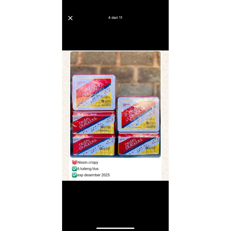Jual Crispy Crackers Nissin/Nissin crispi crackers/crispi crackers ...