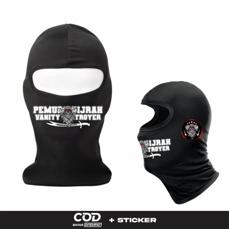 Jual Masker Full Face Pemuda Hijrah Vanity Destroyer Sablon Reflektif ...