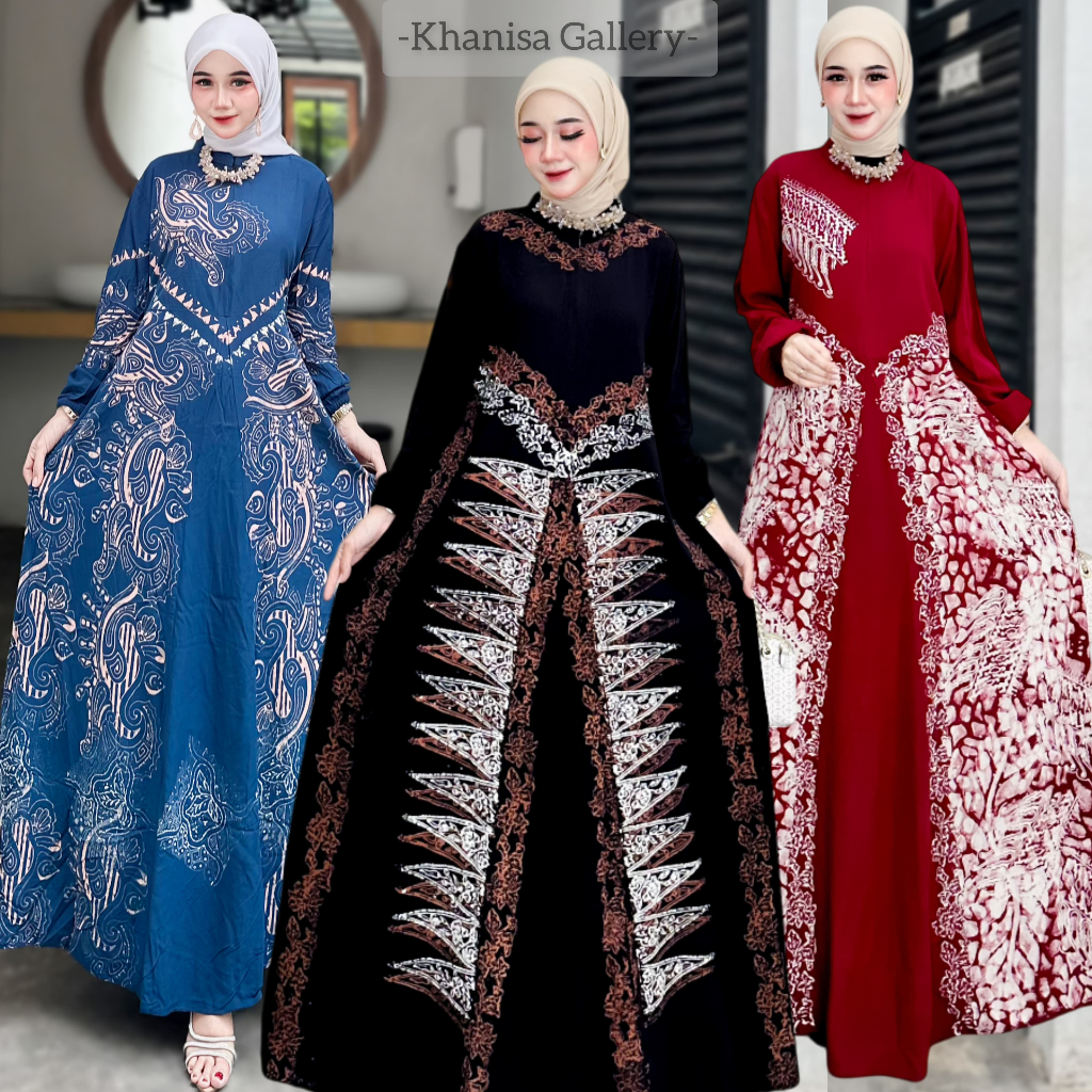 Jual Khanisa Gallery - Gamis Twill Rayon Premium Model Terbaru Jumbo ...