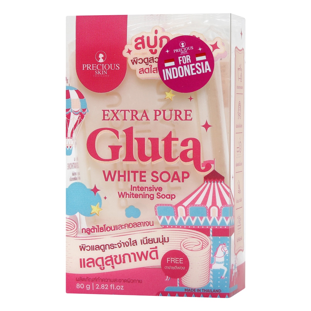 Jual PRECIOUS SKIN EXTRA PURE GLUTA WHITENING BODY AND FACE SOAP 80GR ...