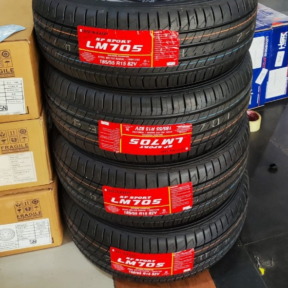 Jual Ban mobil dunlop LM 705 185 55 R15 tubles berkualitas | Shopee ...