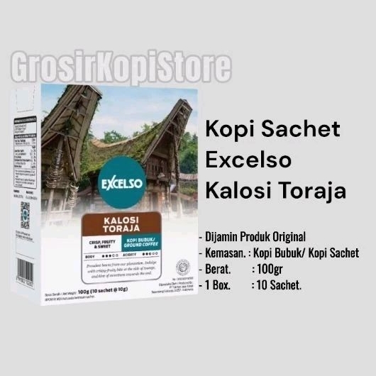 Jual Kopi Sachet Excelso- Saving Box Kalosi Toraja | Shopee Indonesia