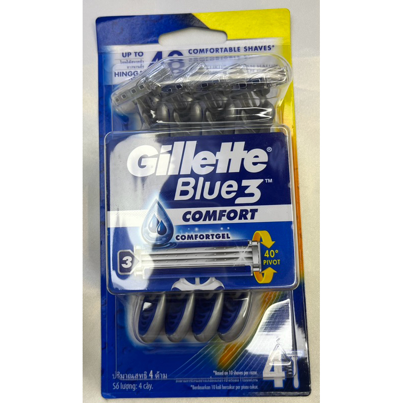 Jual GILLETTE BLUE 3 COMFORT GEL ISI 4 DISPOSABLE , Gillette Blue Alat ...