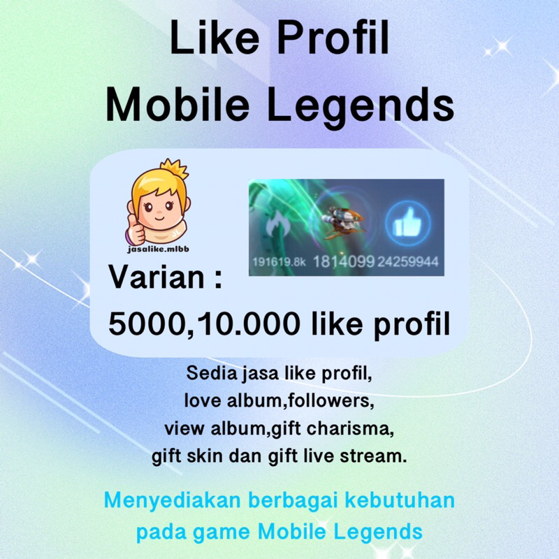 Jual Jasa Like Profil Mlbb | Shopee Indonesia