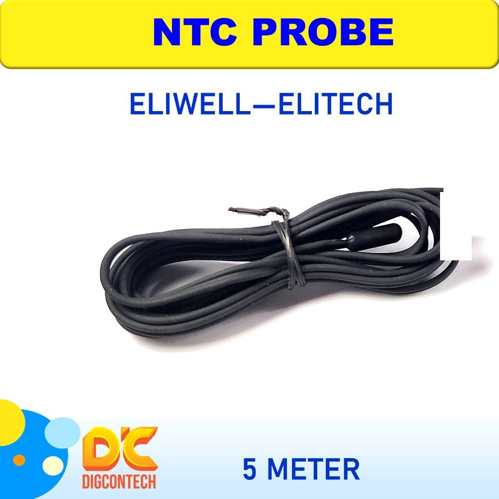 Jual Sensor Probe NTC 5M hitam 10K ohm Eliwell Elitech | Shopee Indonesia