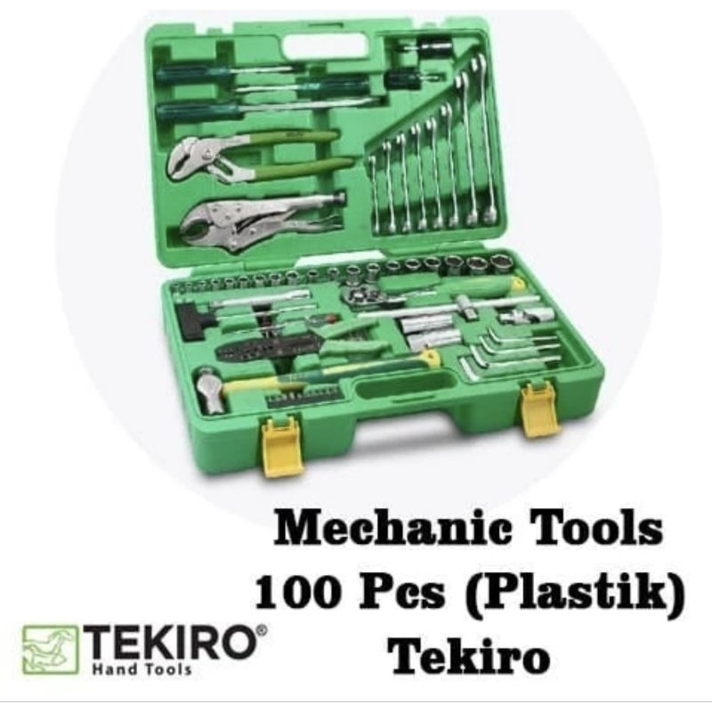 Jual TEKIRO MEKANIK TOOL SET KIT 100pcs MECHANIC BOX PVC SET 100 pcs | Shopee Indonesia