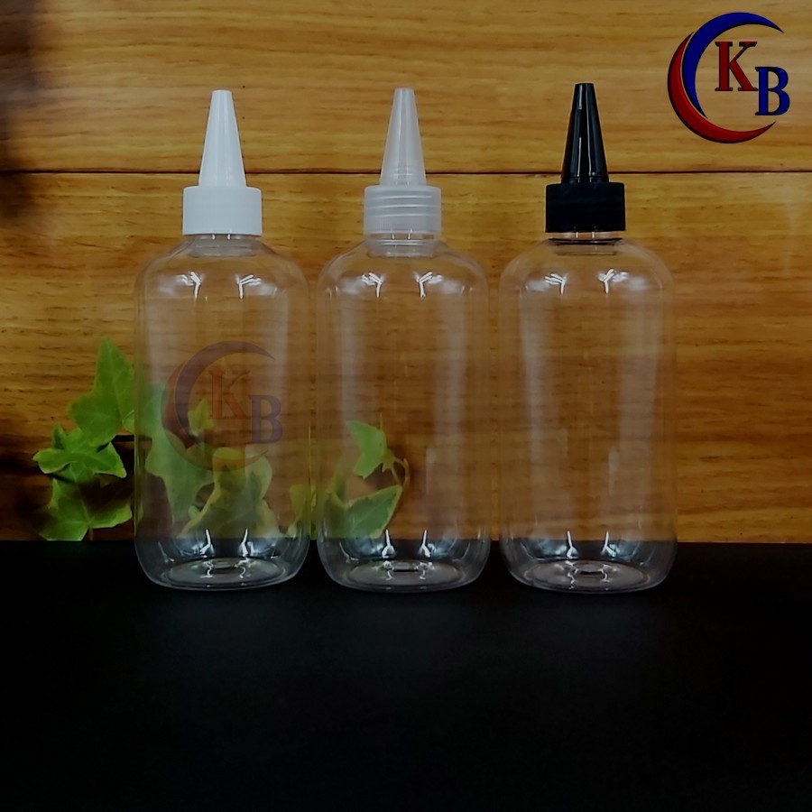 Jual BOTOL KERUCUT 250 ML TINTA NECK 24 / BOTOL PLASTIK PET SBR CLEAR 250ML | Shopee Indonesia